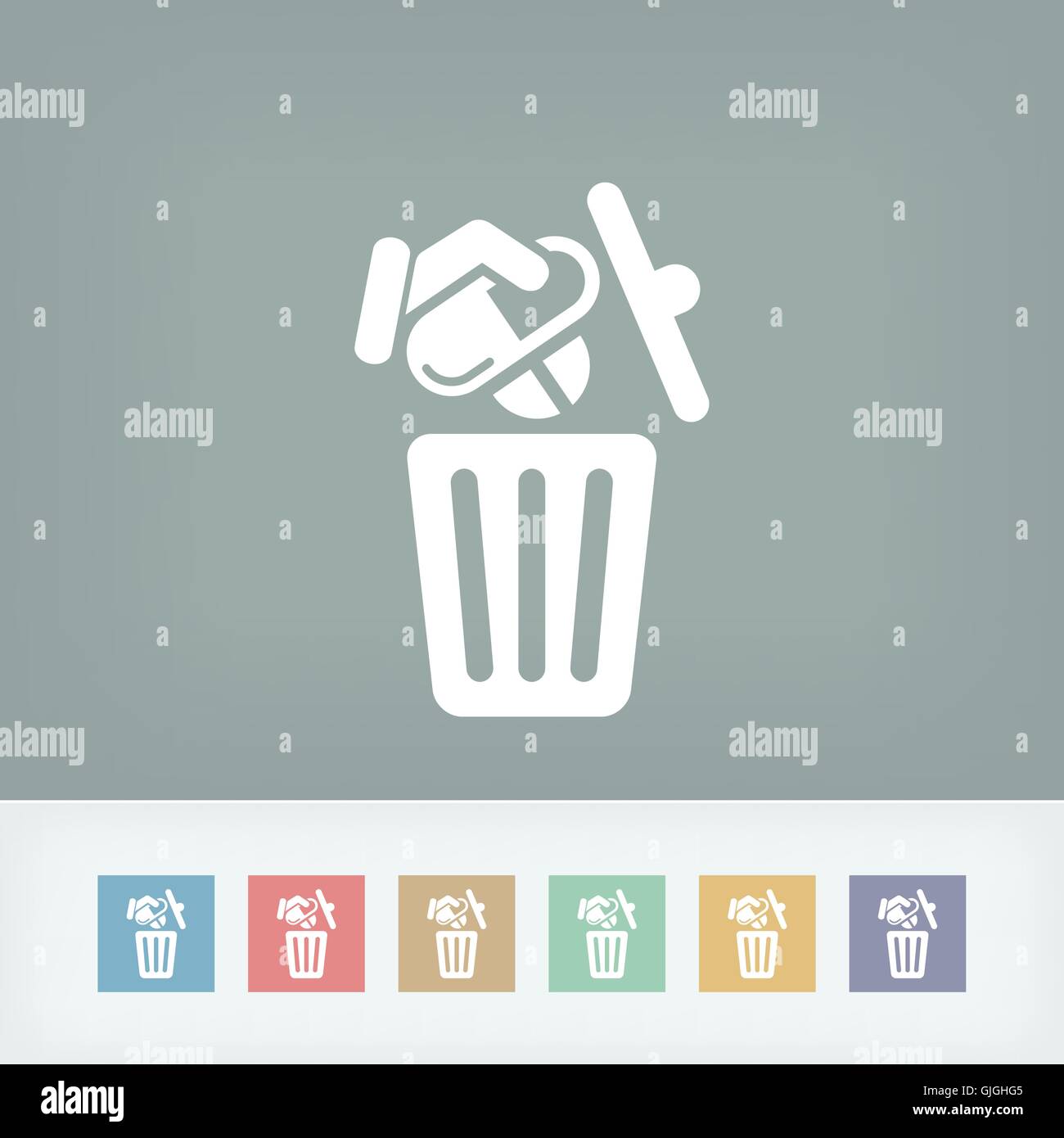 Medical trash bin Stock Vector Image & Art - Alamy