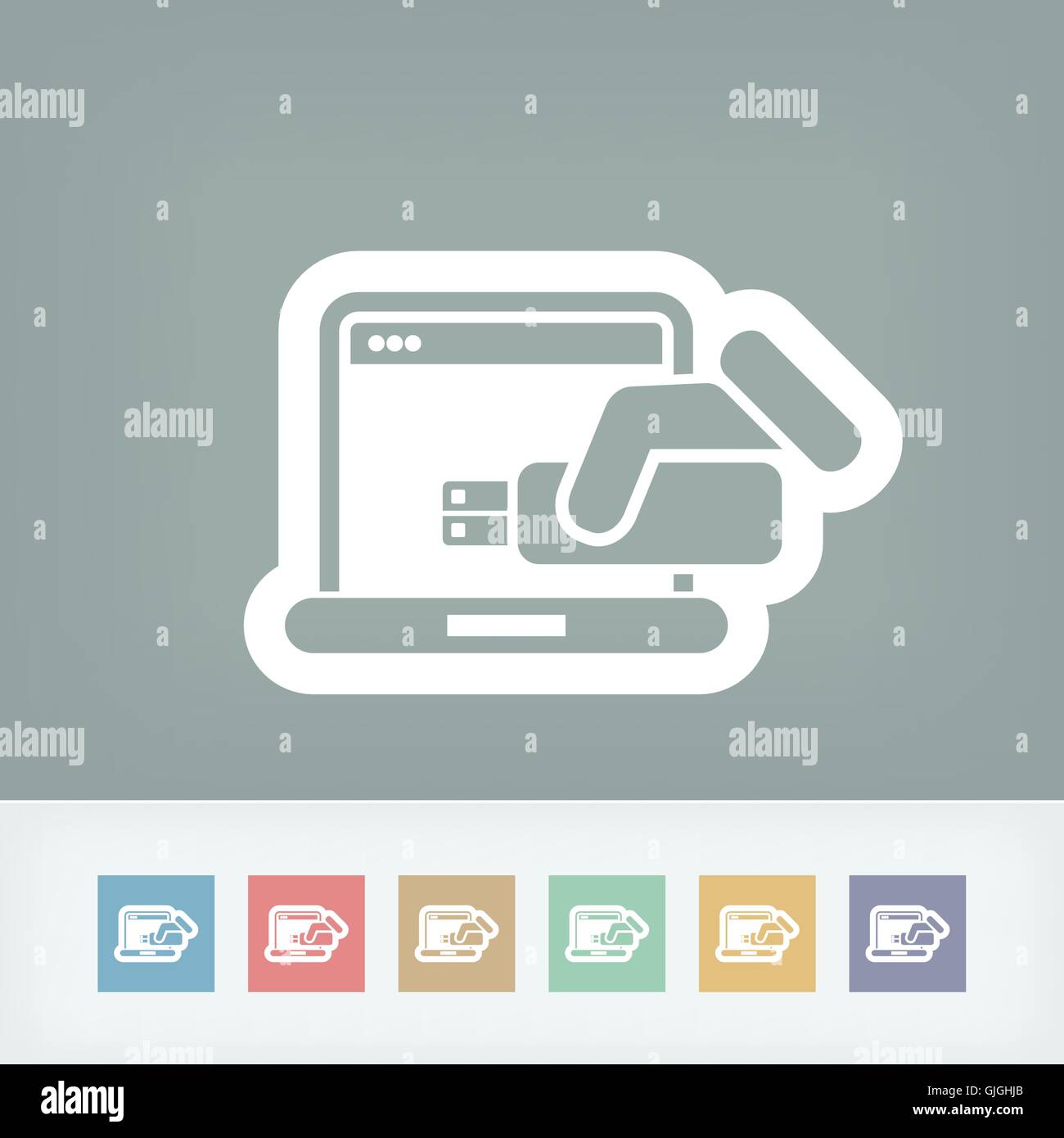 Usb computer icon Stock Vector Image & Art - Alamy