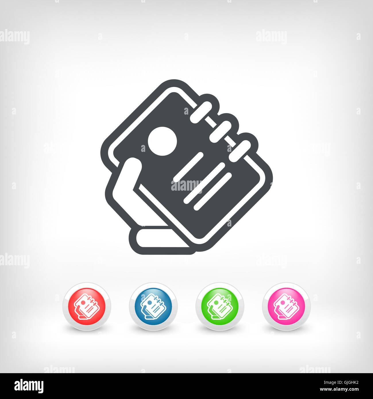 Hand offer book Stock Vector Images - Alamy