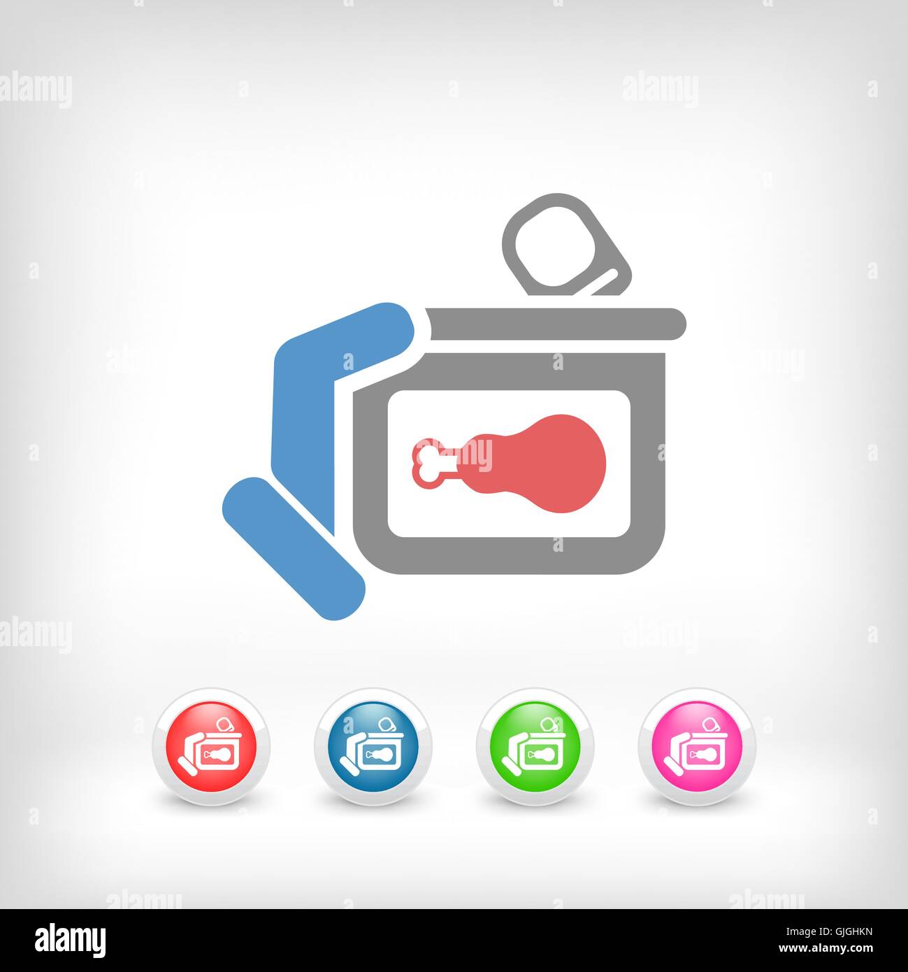 Canned food concept Stock Vector Images - Alamy