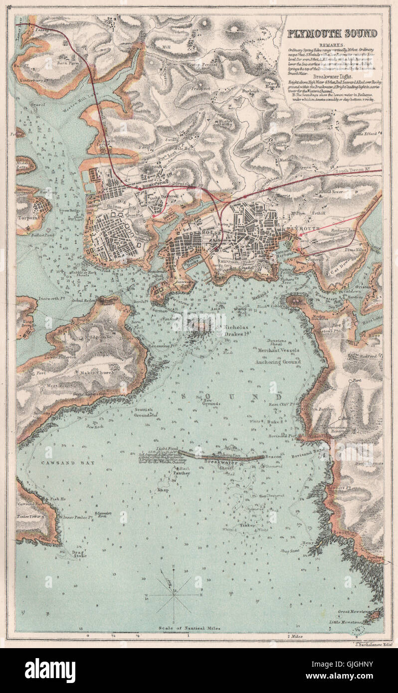 Stonehouse map plymouth hi-res stock photography and images - Alamy