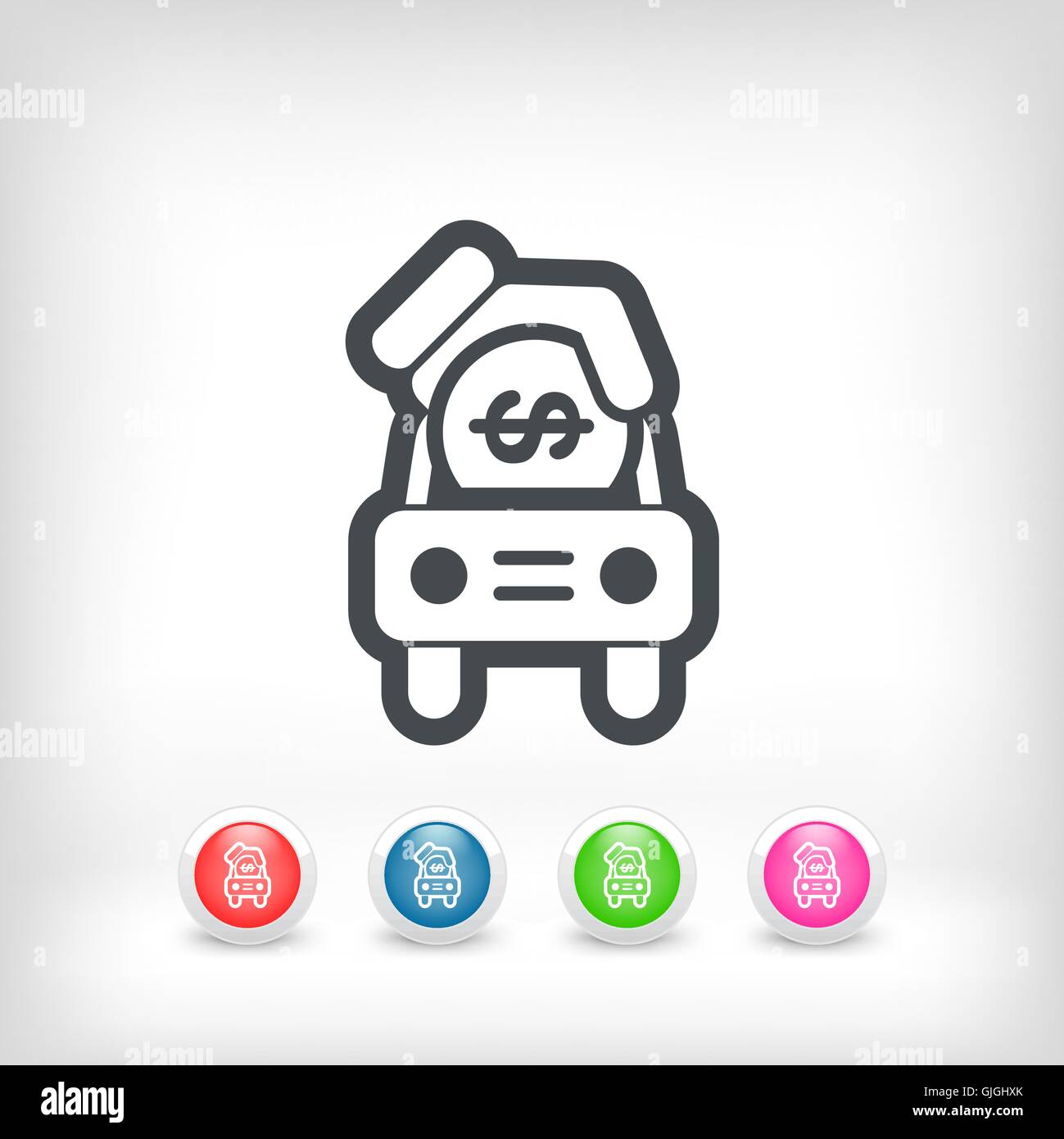 Car money icon Stock Vector Image & Art - Alamy