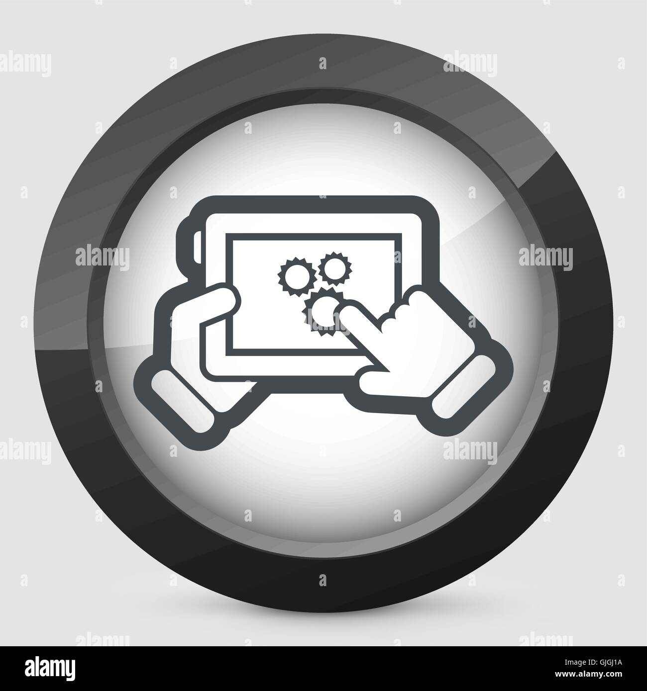 Waiting instruction Stock Vector Images - Alamy