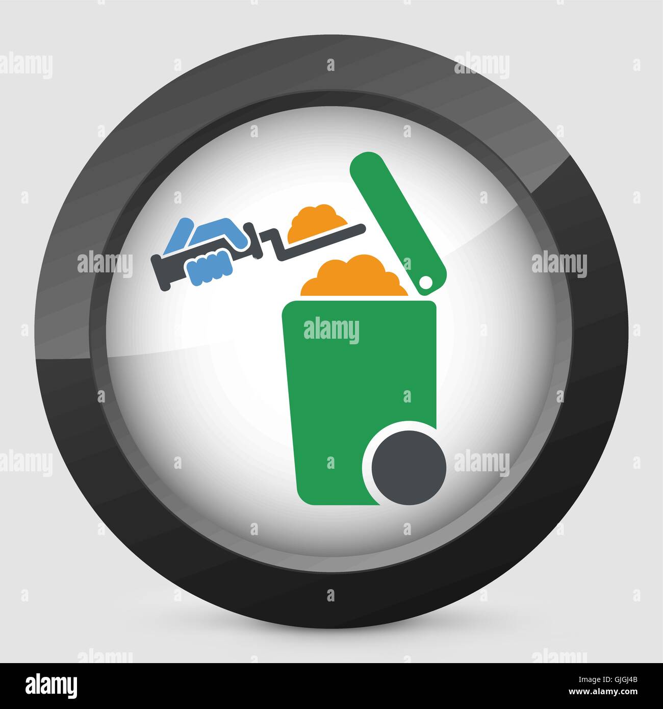 Concrete waste Stock Vector Images - Alamy