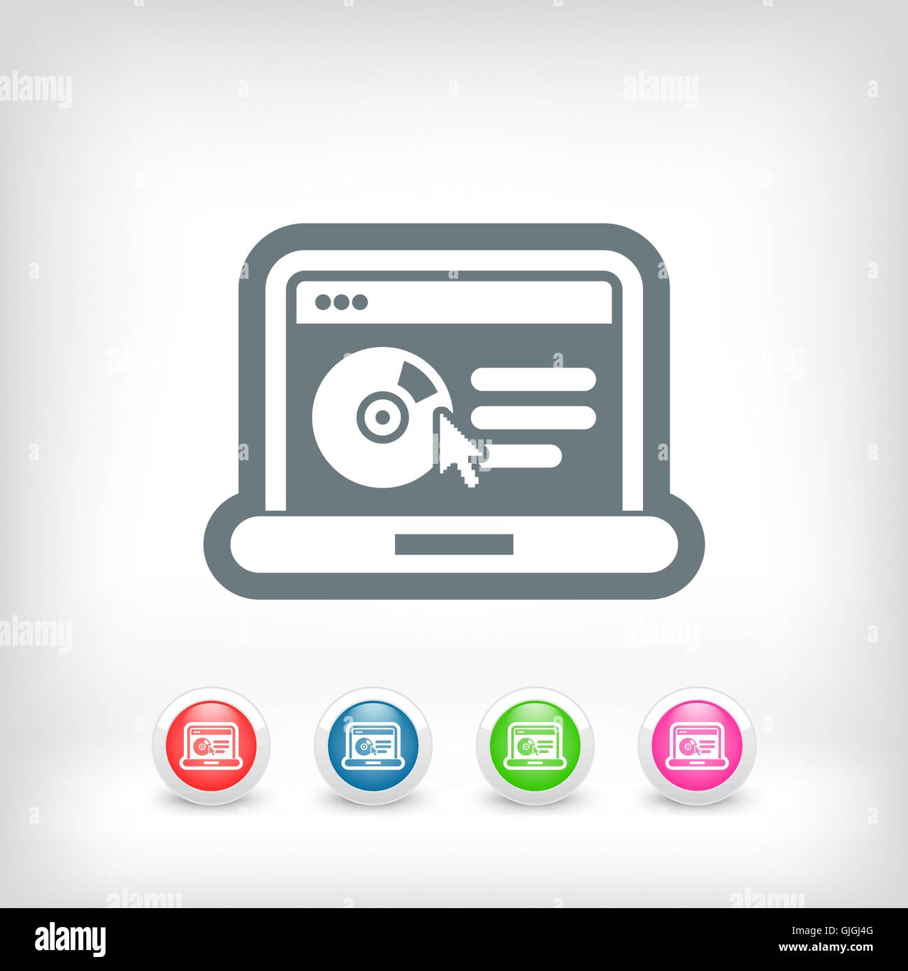 Website software icon Stock Vector Images - Alamy