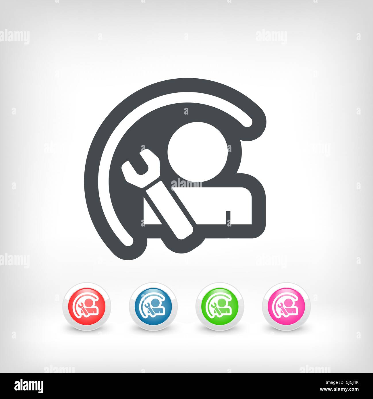 Worker concept symbol Stock Vector Image & Art - Alamy