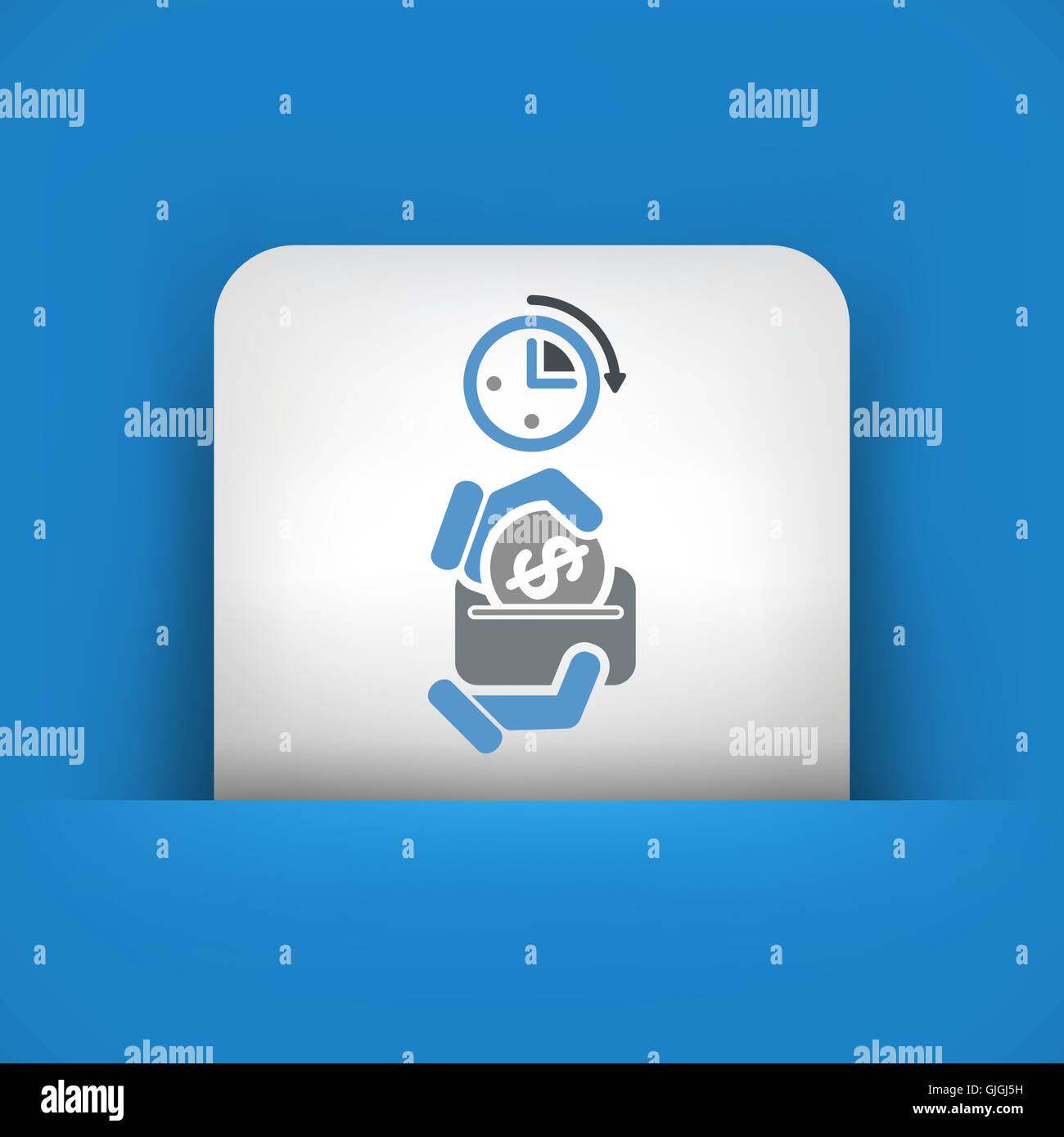 Money time icon Stock Vector Image & Art - Alamy