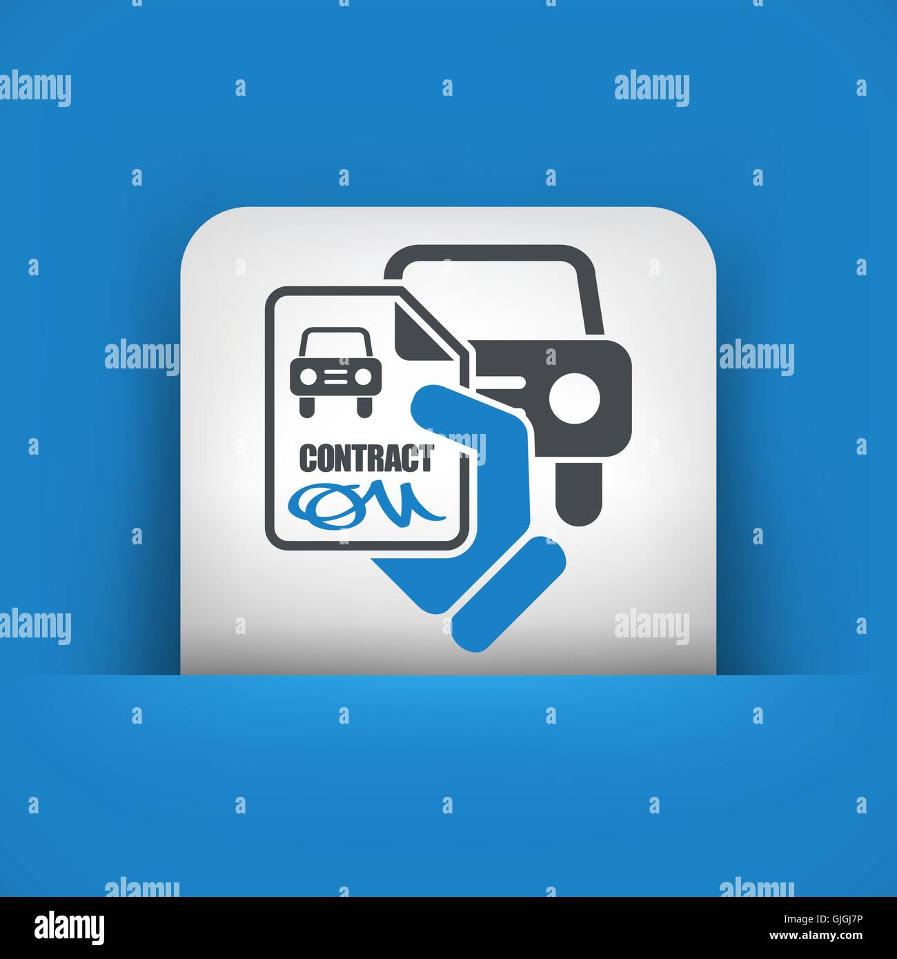 Car contract icon Stock Vector Image & Art - Alamy