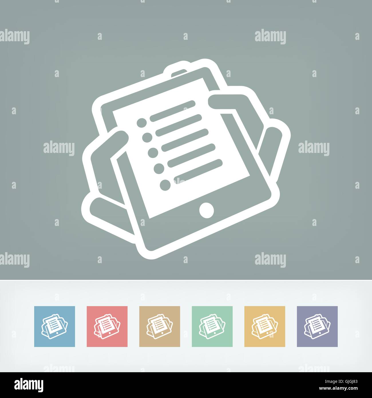 Tablet list icon Stock Vector Image & Art - Alamy