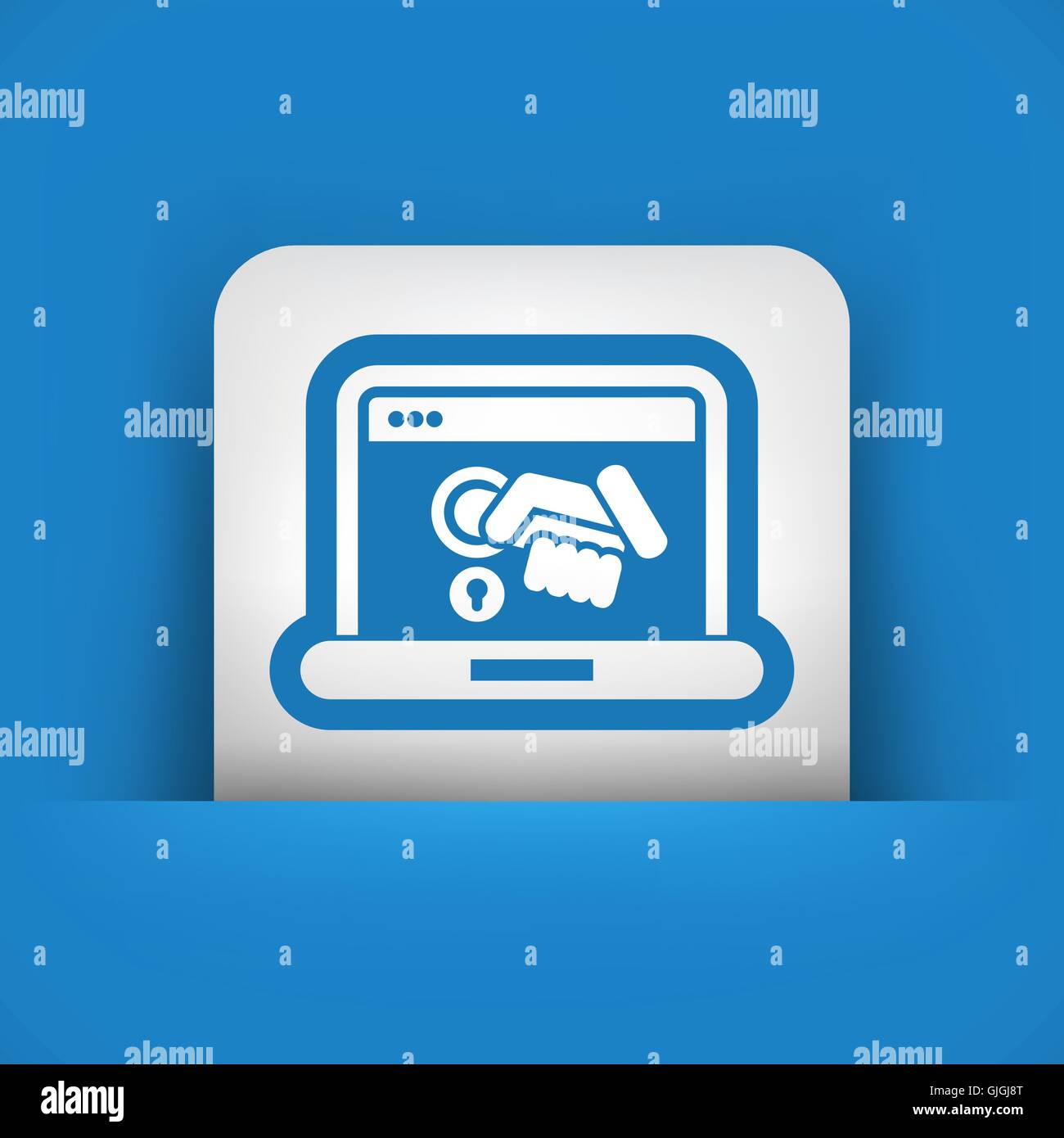 Computer privacy concept icon Stock Vector Image & Art - Alamy