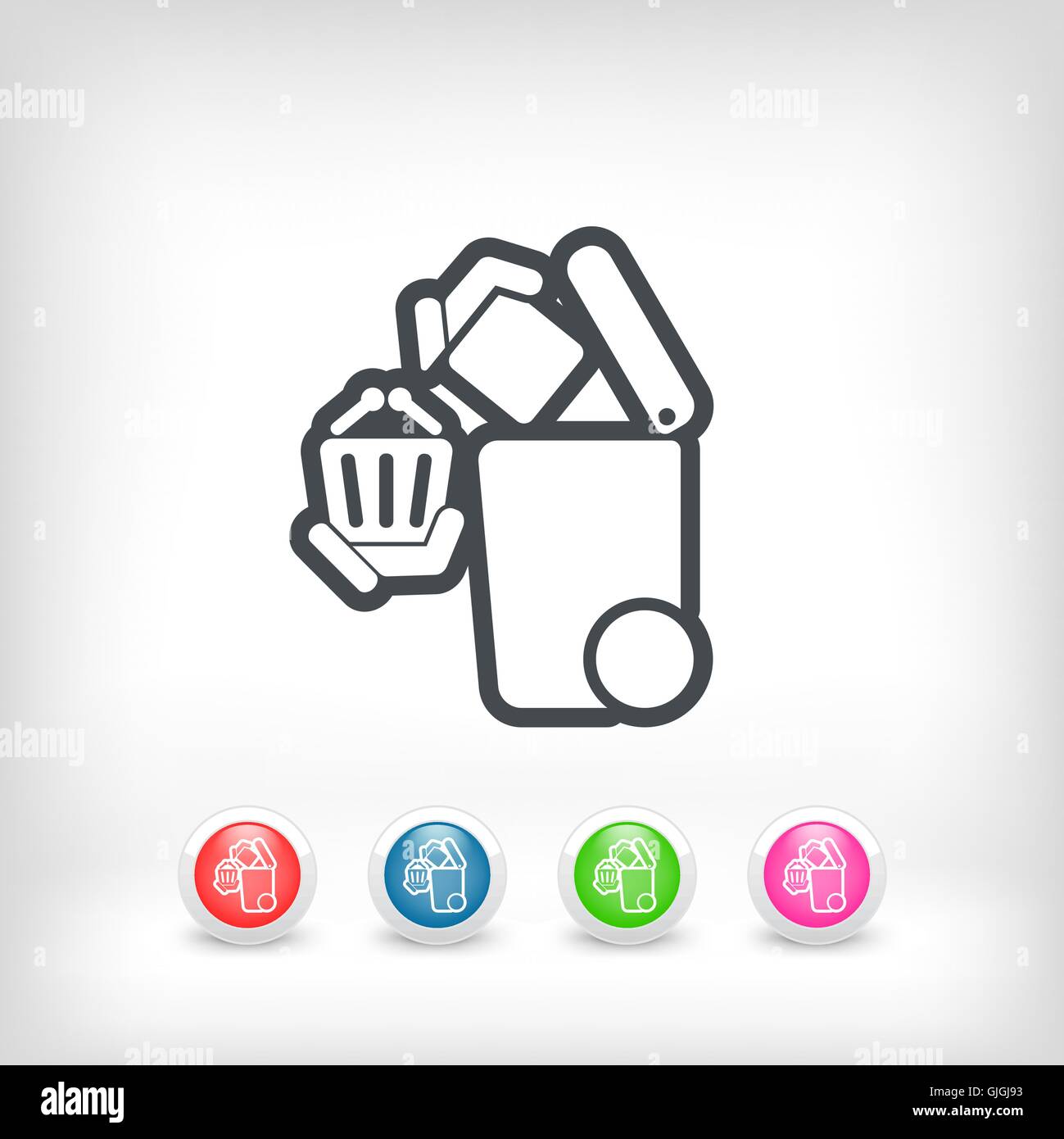 Separate waste collection icon Stock Vector Image & Art - Alamy