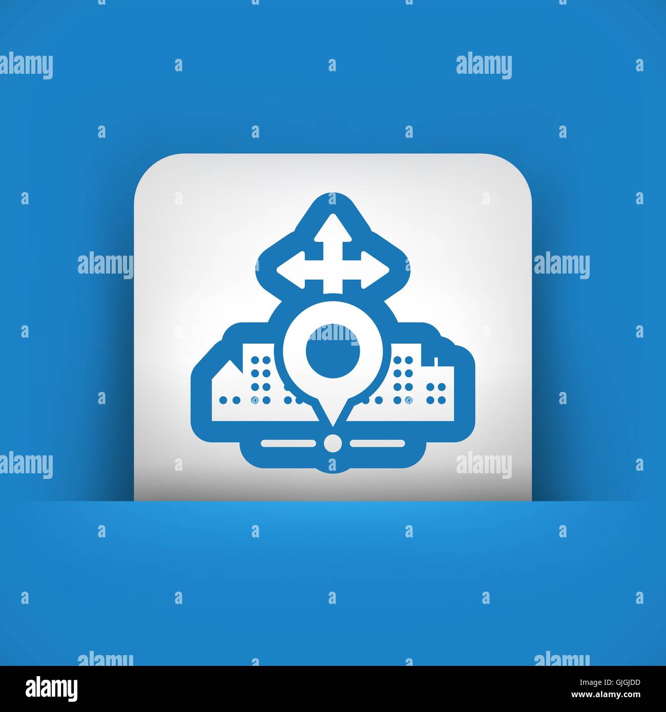 City map icon Stock Vector Image & Art - Alamy