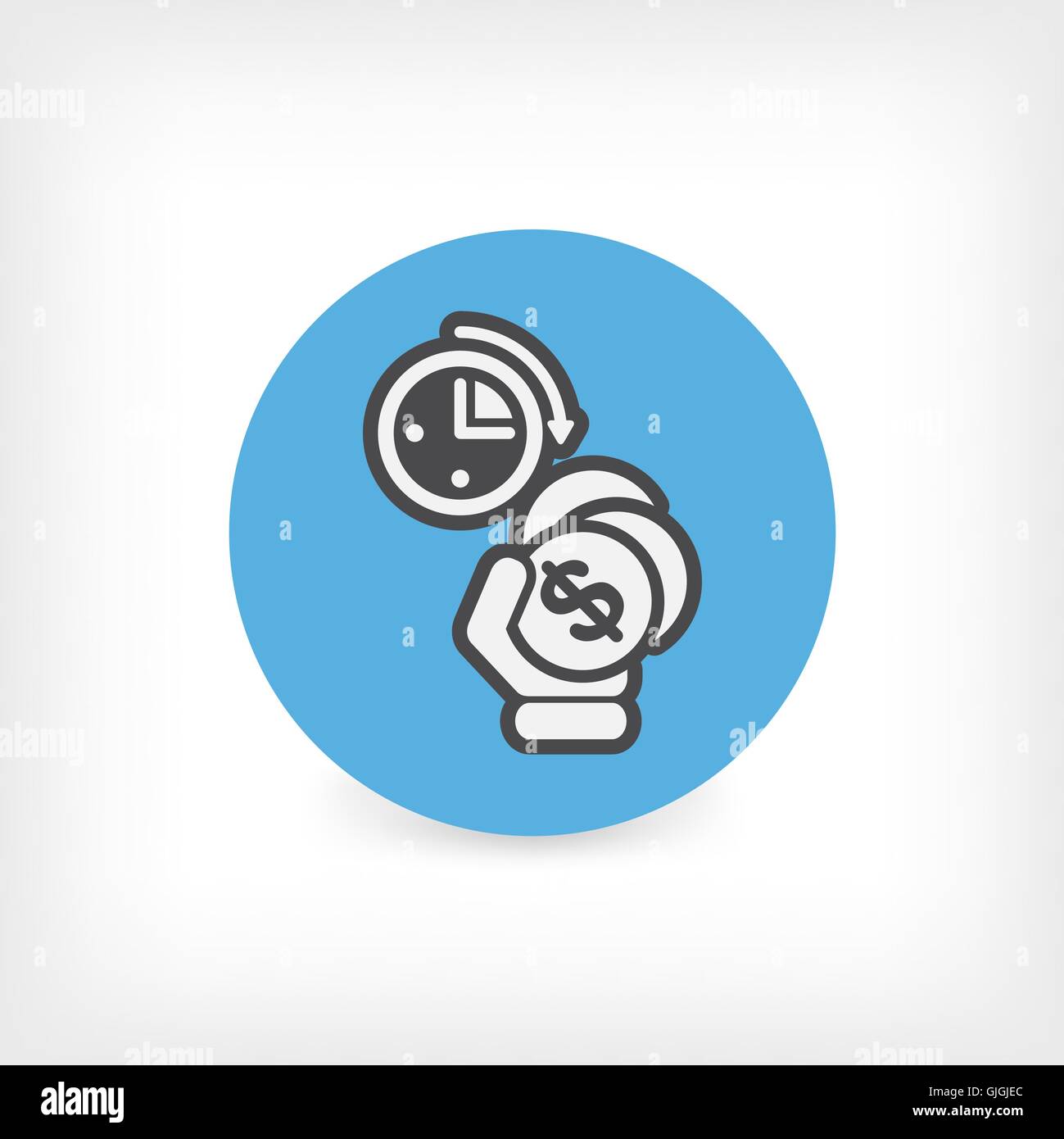 Money time icon Stock Vector Image & Art - Alamy