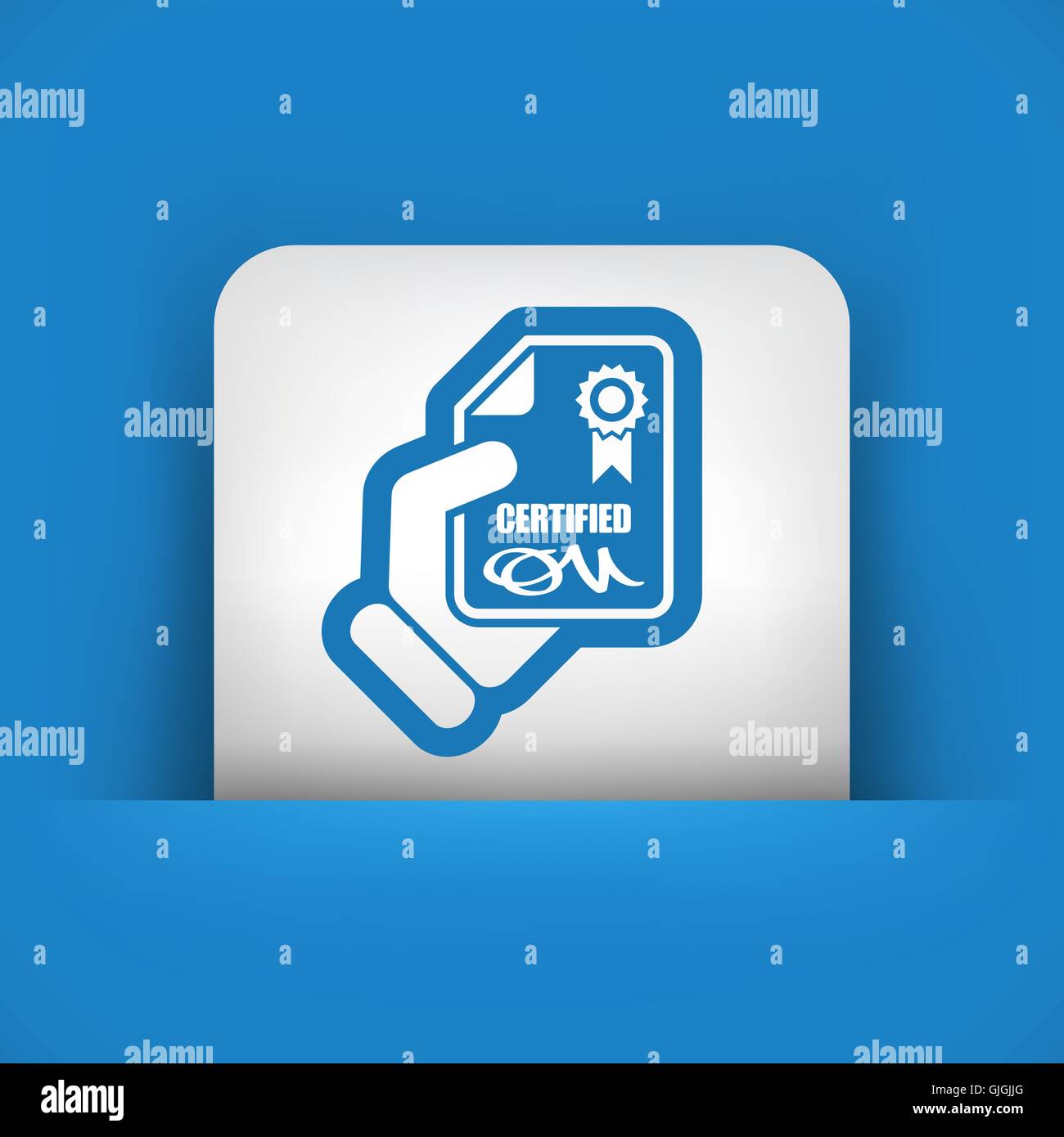 Certified document icon Stock Vector Image & Art - Alamy