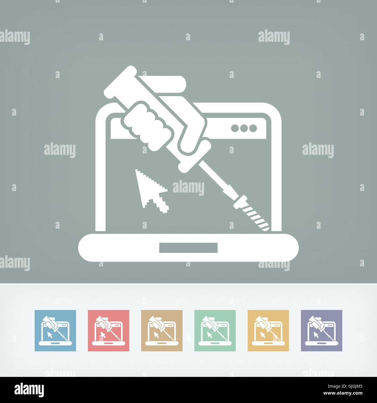Computer assistance icon Stock Vector Image & Art - Alamy