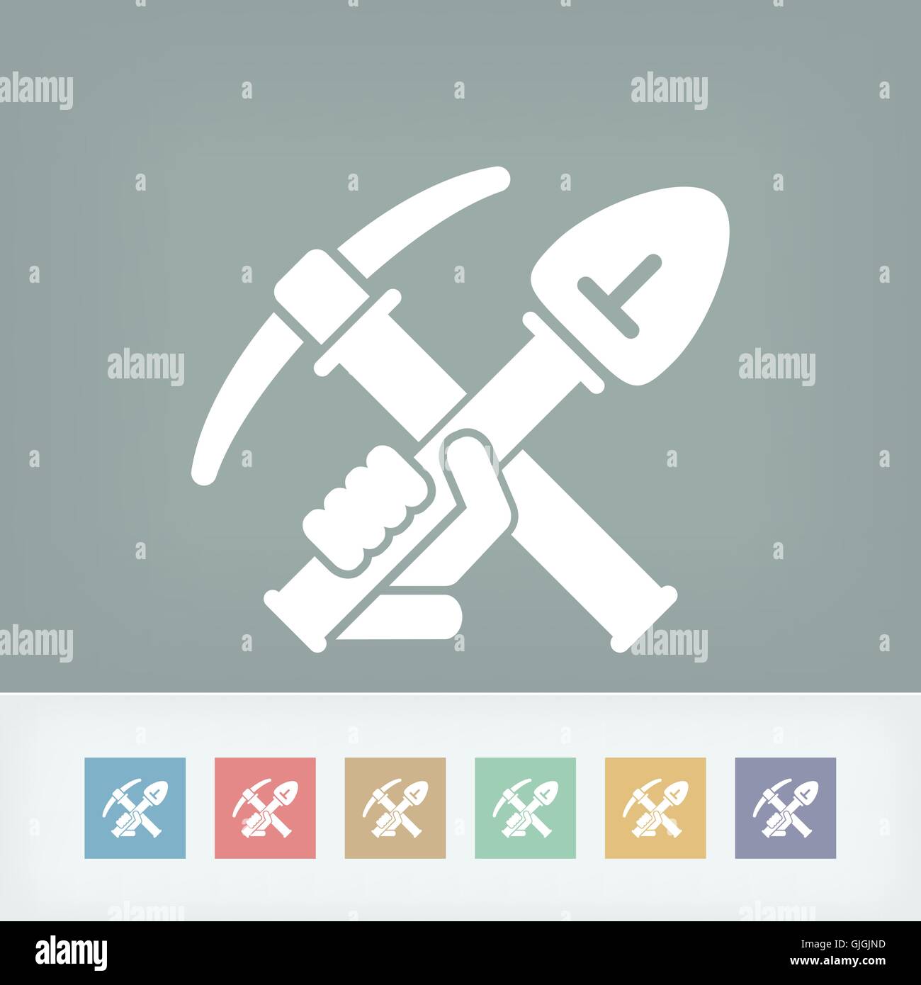 Pick and shovel icon Stock Vector Image & Art - Alamy