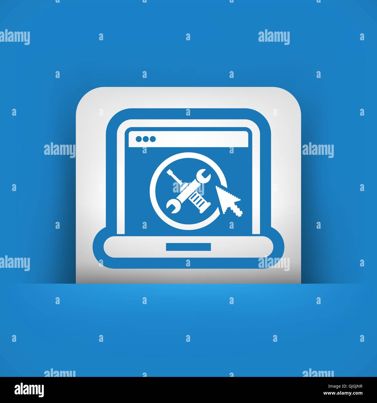 Computer setting icon Stock Vector Image & Art - Alamy