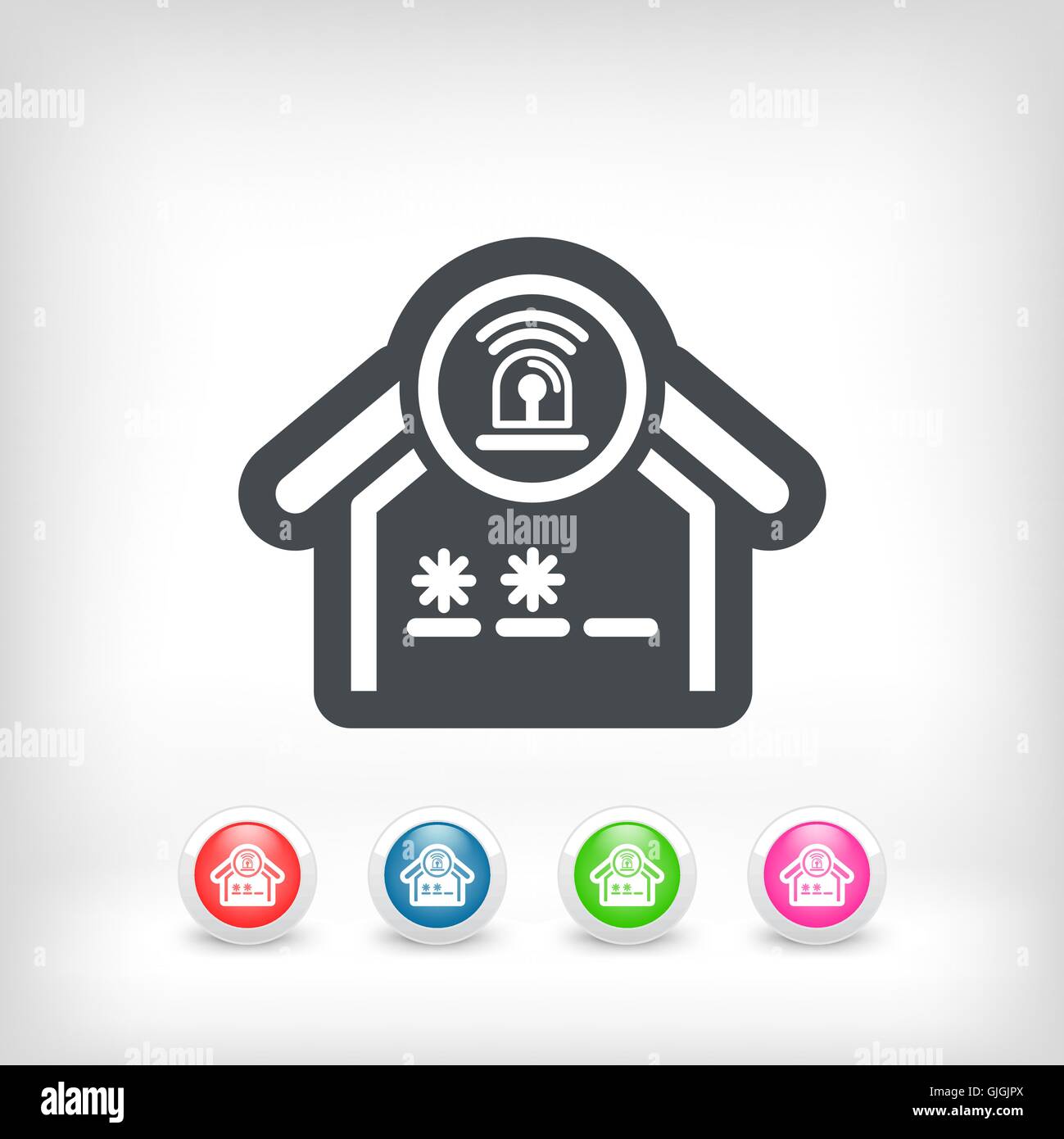 House alarm icon Stock Vector Image & Art - Alamy