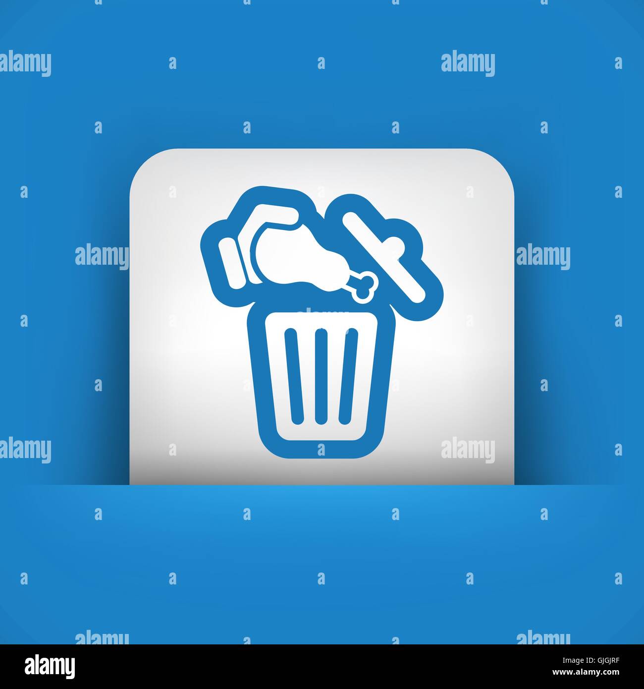 Food waste bin restaurant Stock Vector Images - Alamy