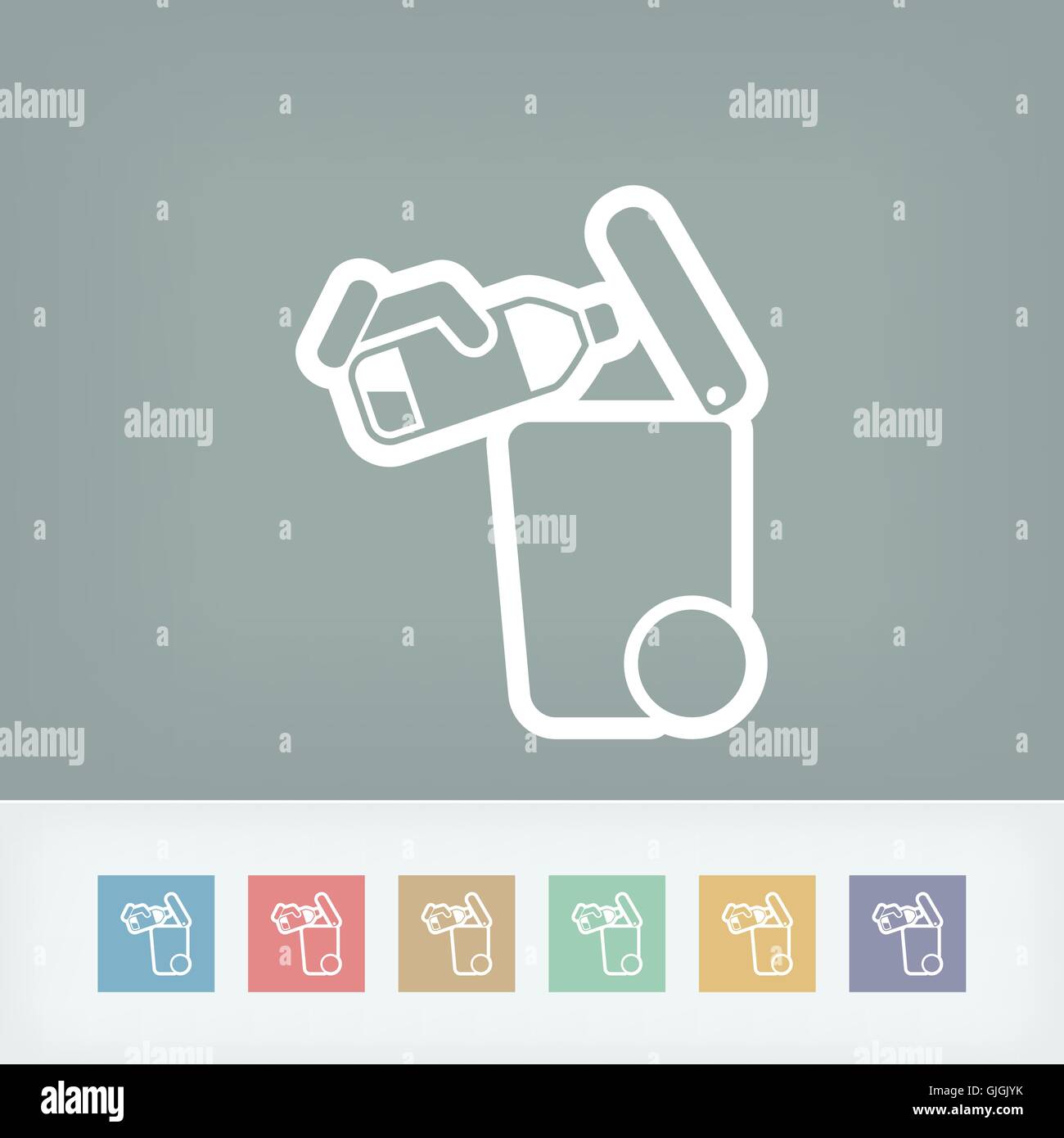 Separate waste collection icon Stock Vector Image & Art - Alamy