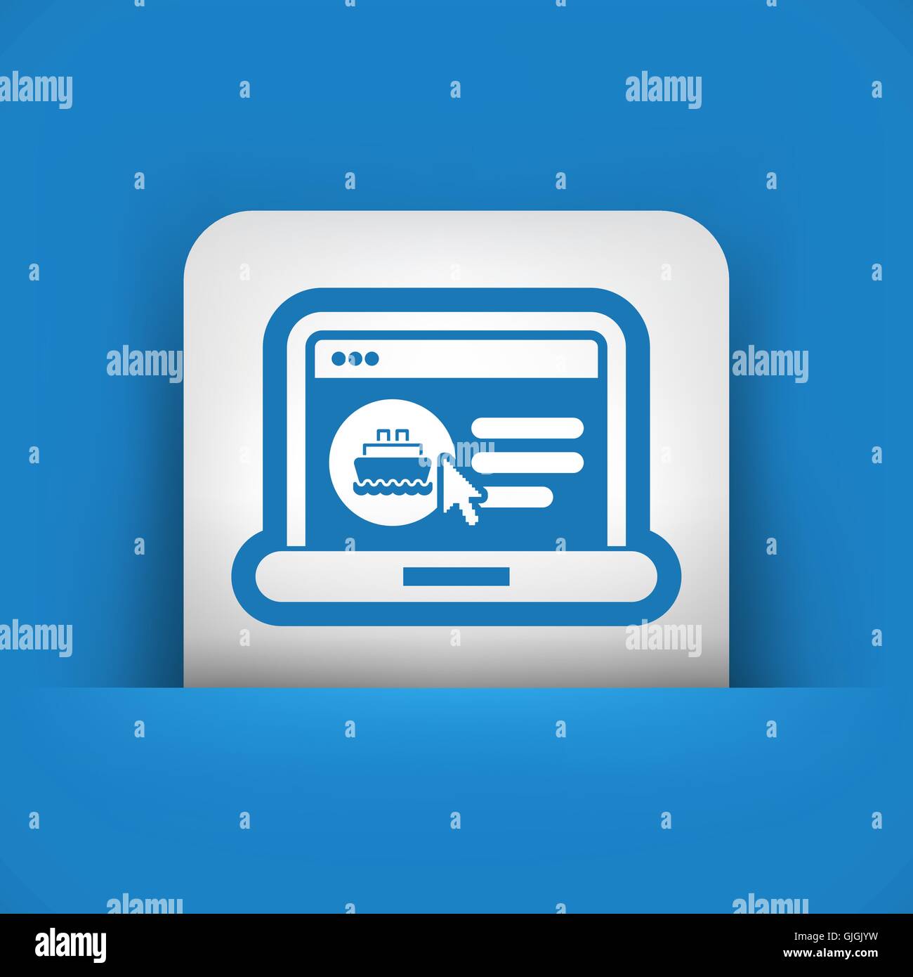 Web boat booking Stock Vector Image & Art - Alamy