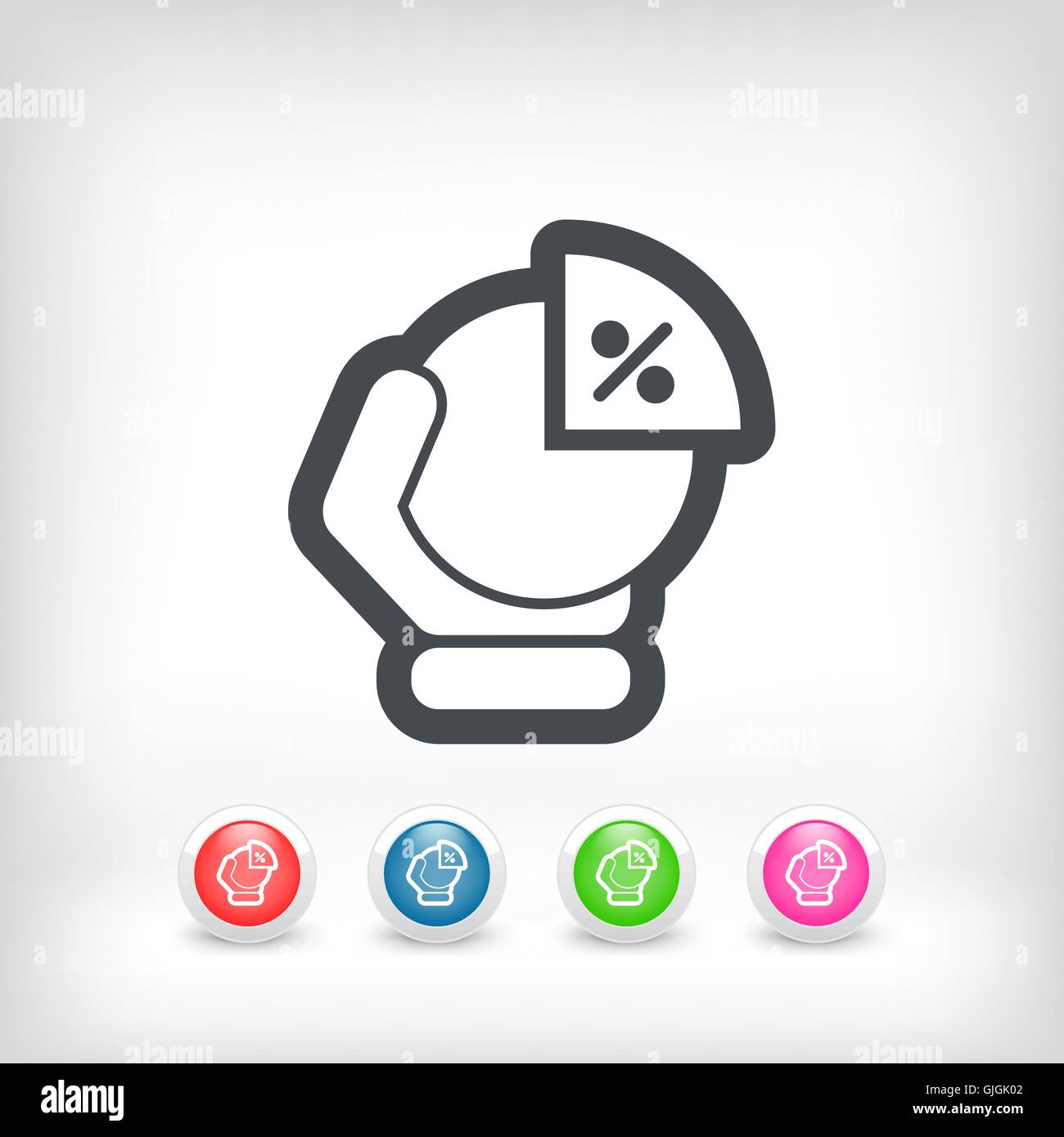 Portion chart icon Stock Vector Image & Art - Alamy