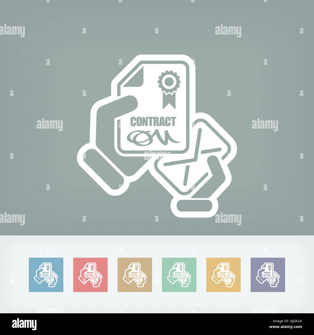 Contract sign Stock Vector Images - Alamy