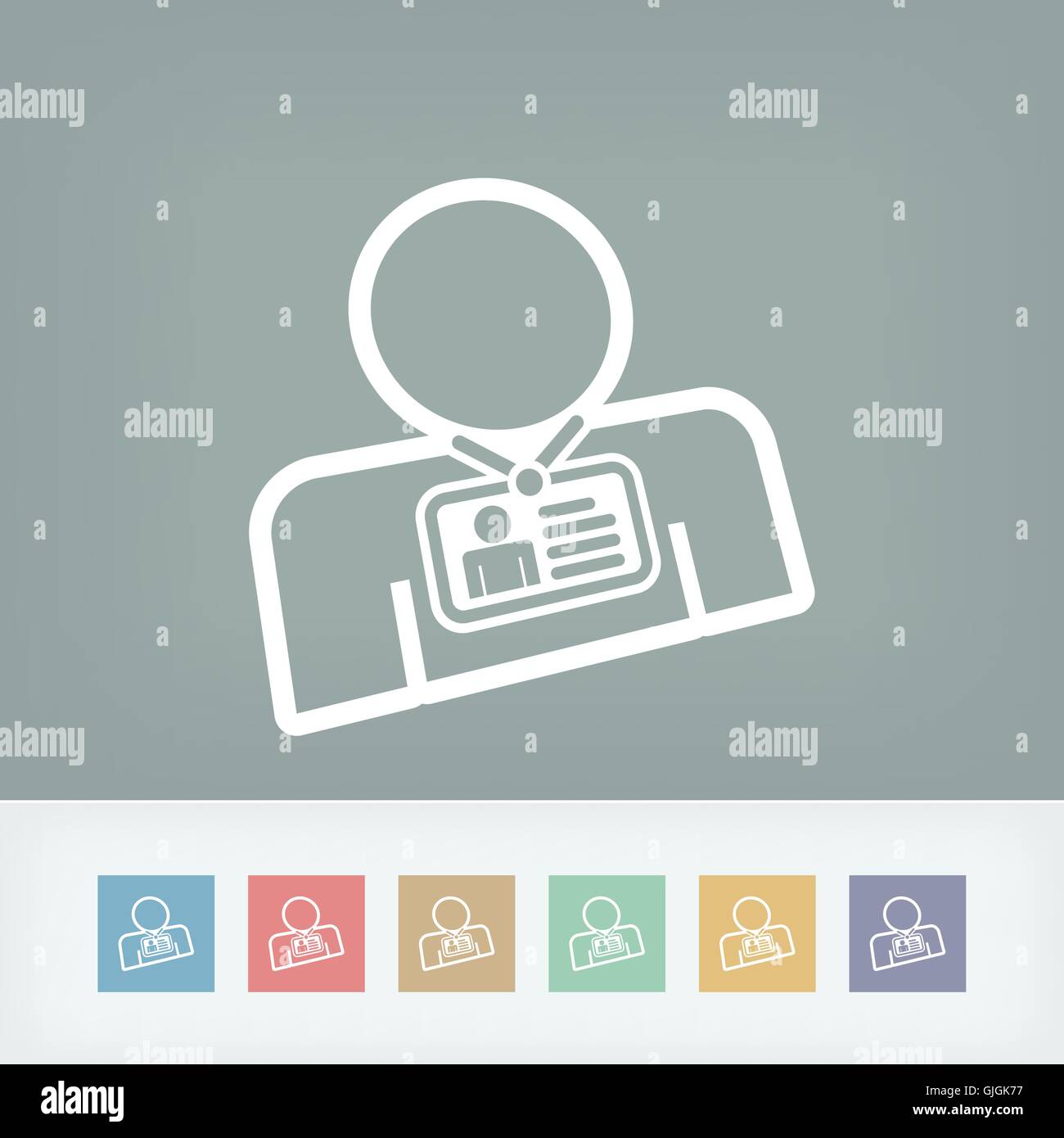 Employee id card Stock Vector Images - Alamy