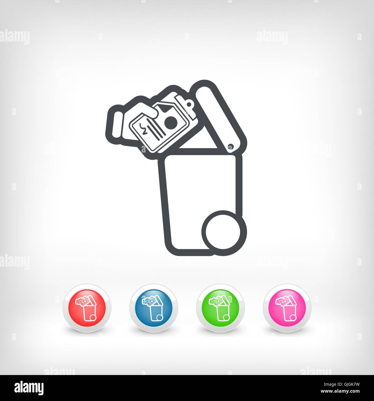 Separate waste collection icon Stock Vector Image & Art - Alamy