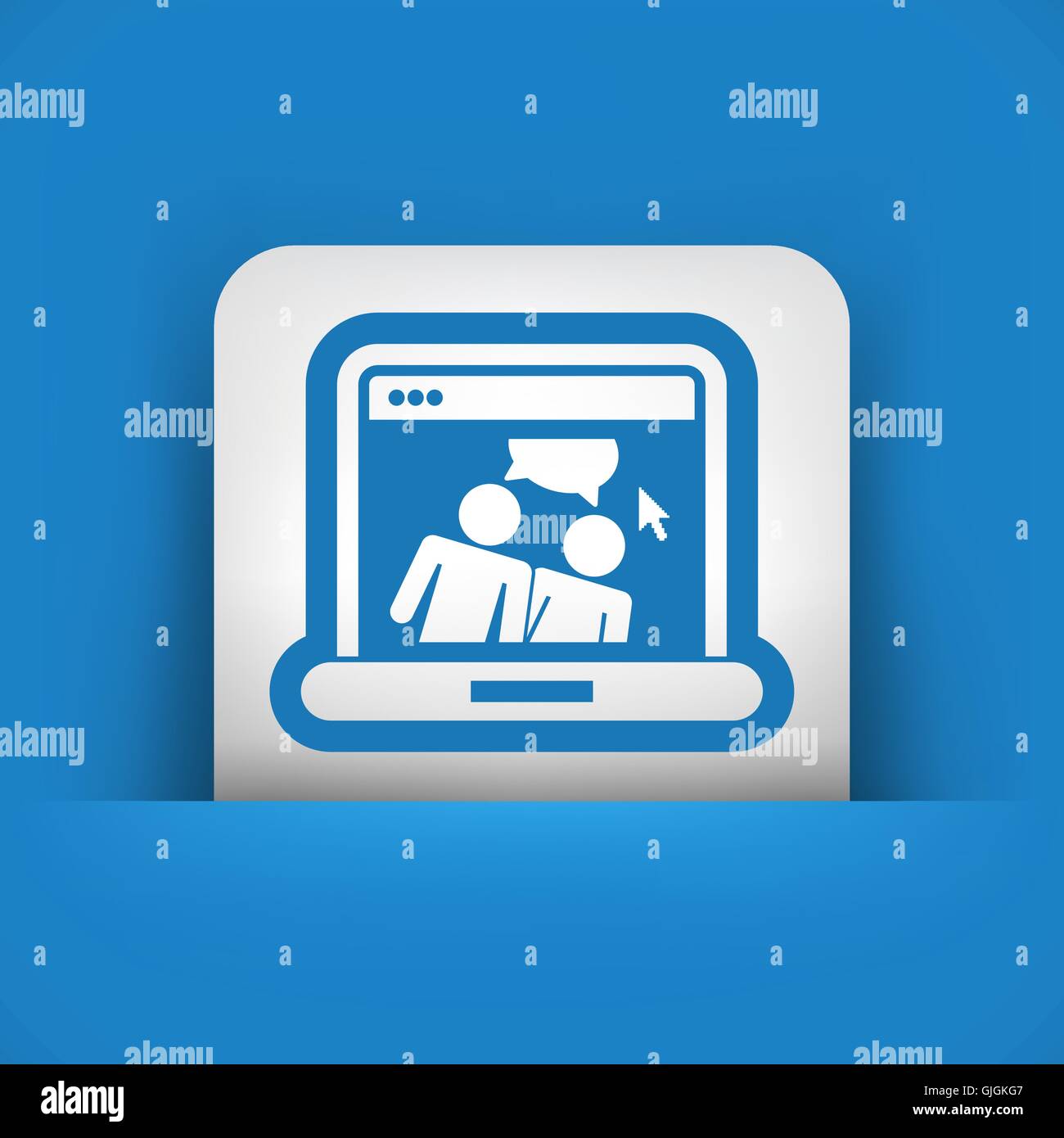 Web chat Stock Vector Images - Alamy