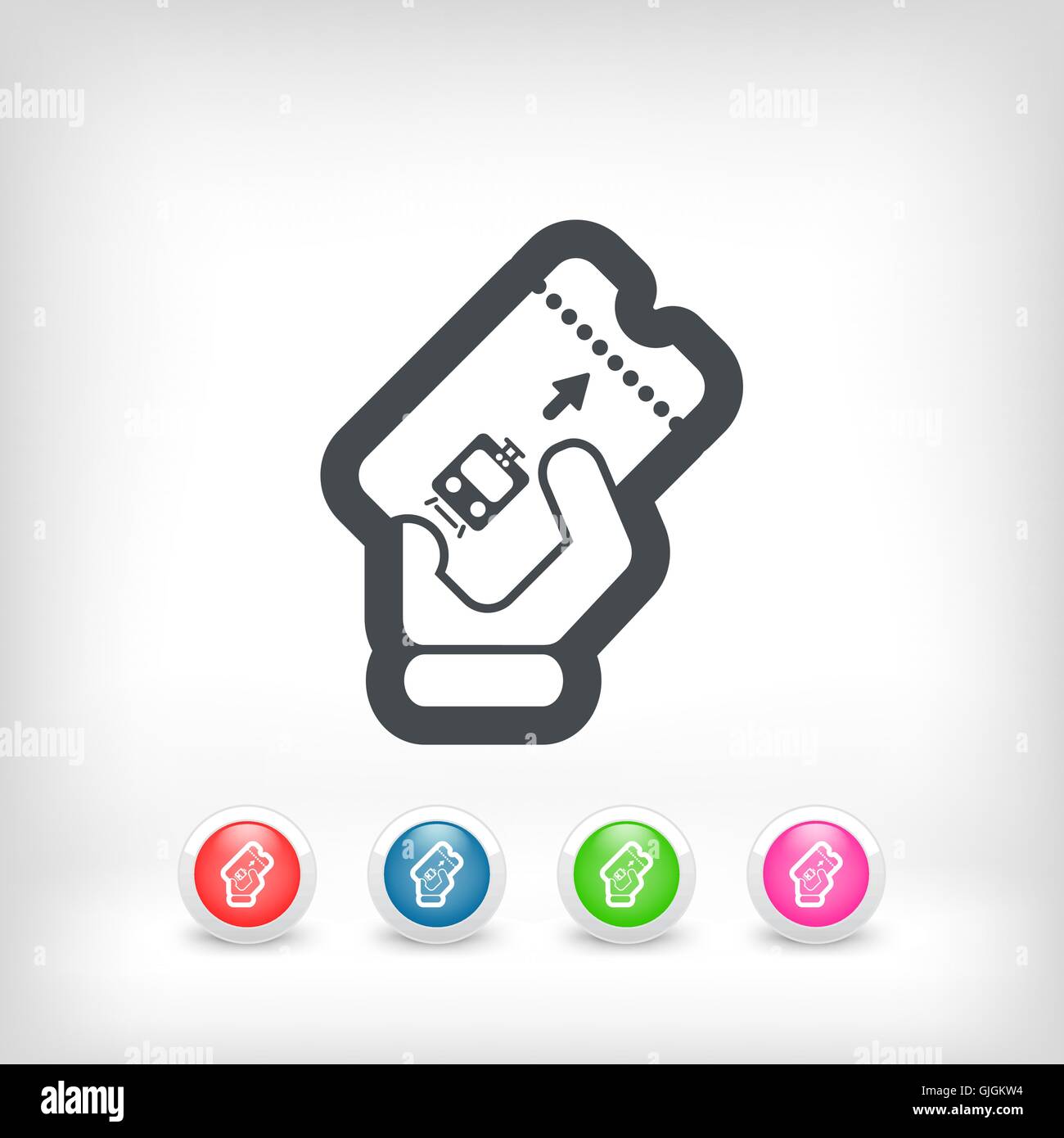Train ticket icon Stock Vector Image & Art - Alamy