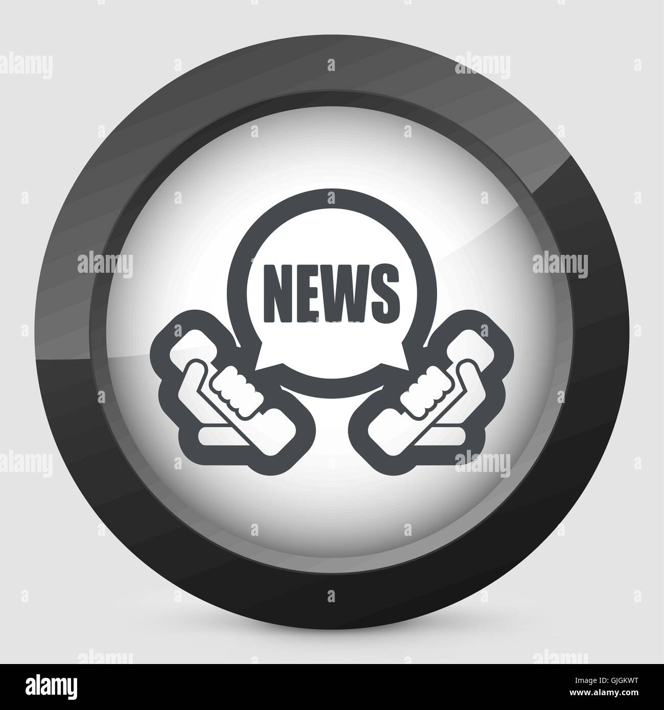 Phone news icon Stock Vector Image & Art - Alamy