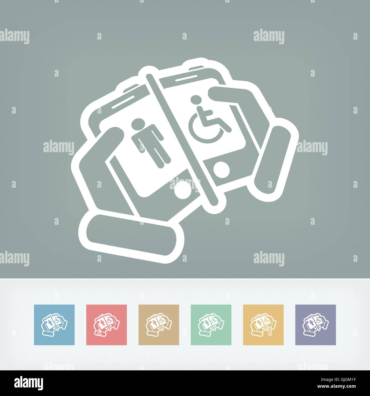 Disabled device communication Stock Vector Images - Alamy