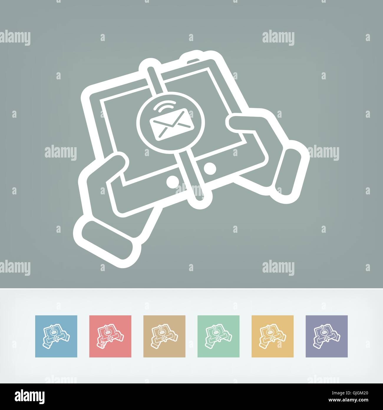 Message sending icon Stock Vector Image & Art - Alamy