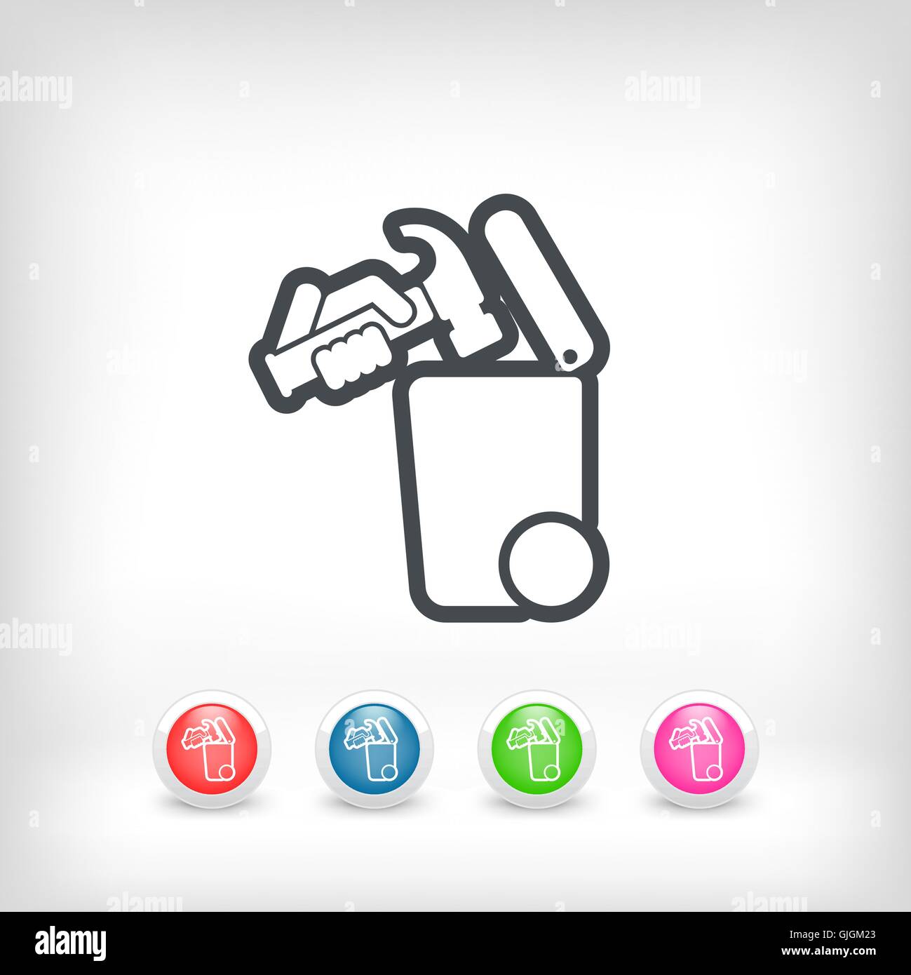 Separate waste collection icon Stock Vector Image & Art - Alamy