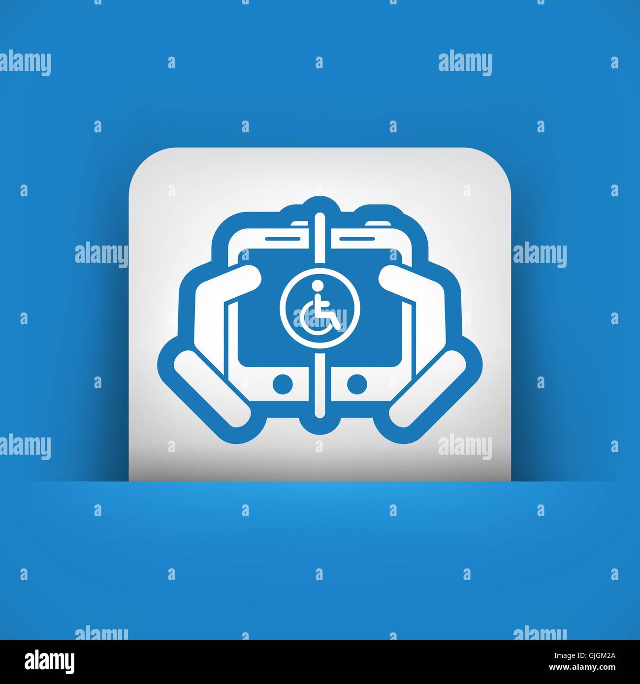 Handicap tablet connection Stock Vector Image & Art - Alamy