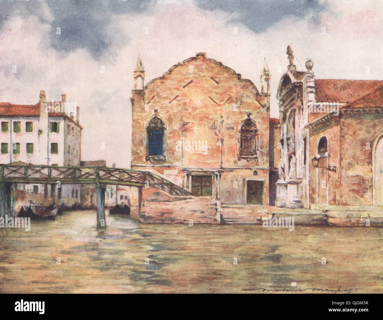 VENEZIA. 'San Maria della Misericordia' by Mortimer Menpes. Venice ...