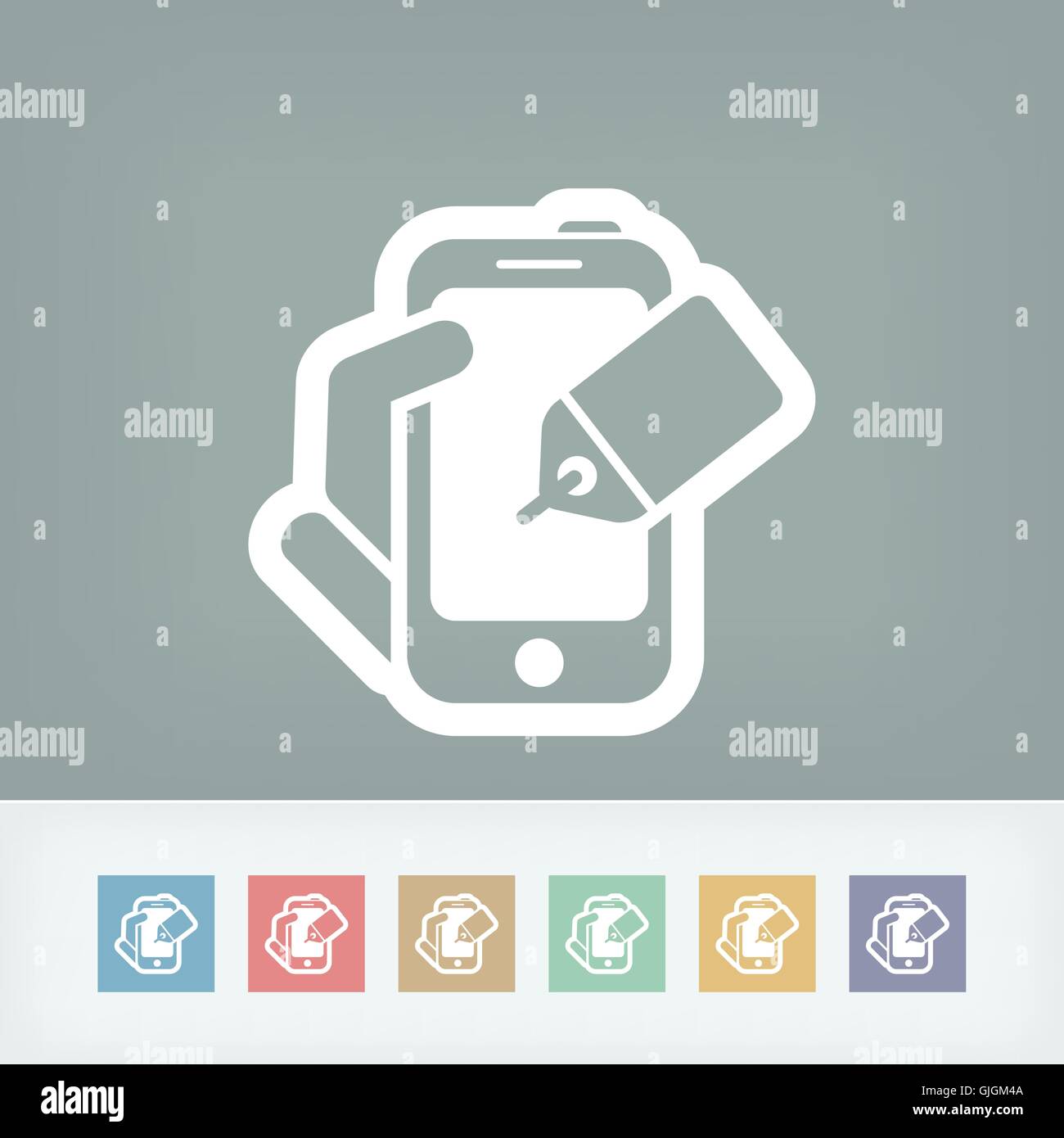 Phone label icon Stock Vector Image & Art - Alamy