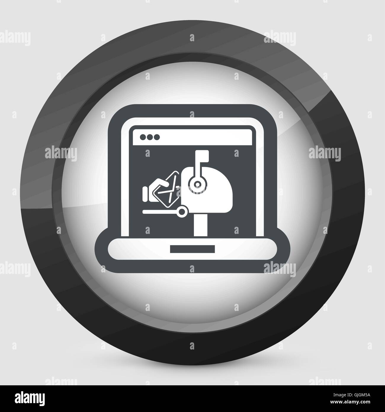 Computer delivery box Stock Vector Images - Alamy