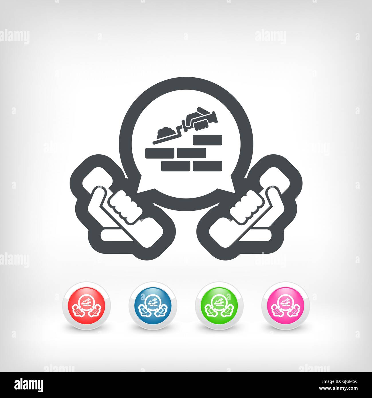 Building company contact icon Stock Vector Image & Art - Alamy