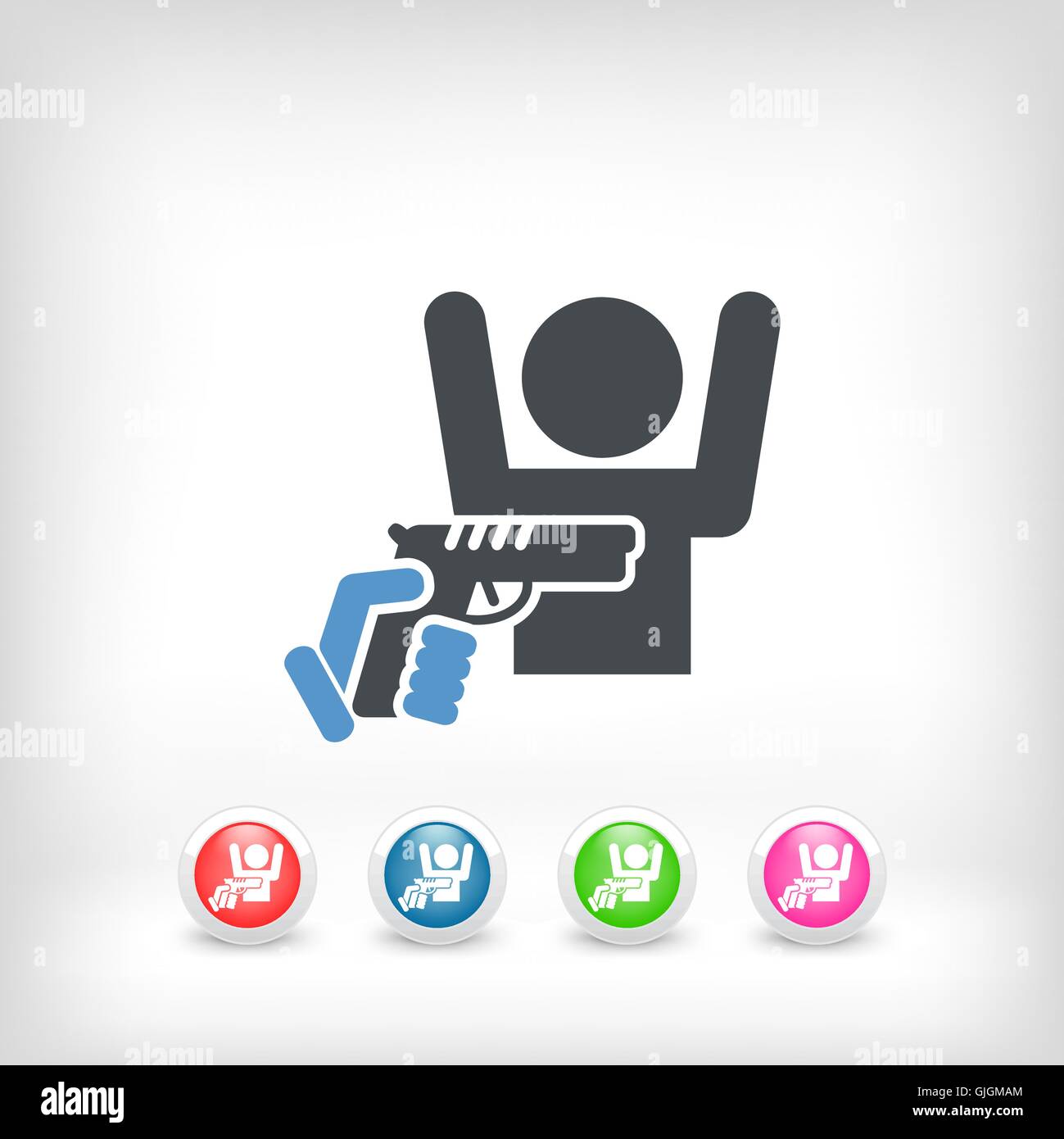 Robbery with gun Stock Vector Image & Art - Alamy