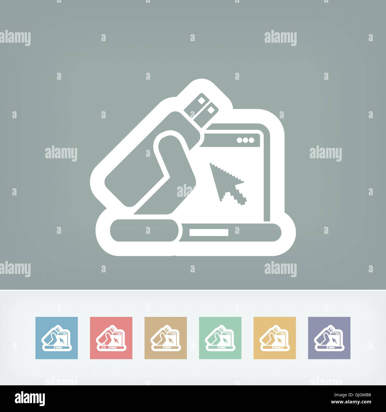 Usb computer icon Stock Vector Image & Art - Alamy