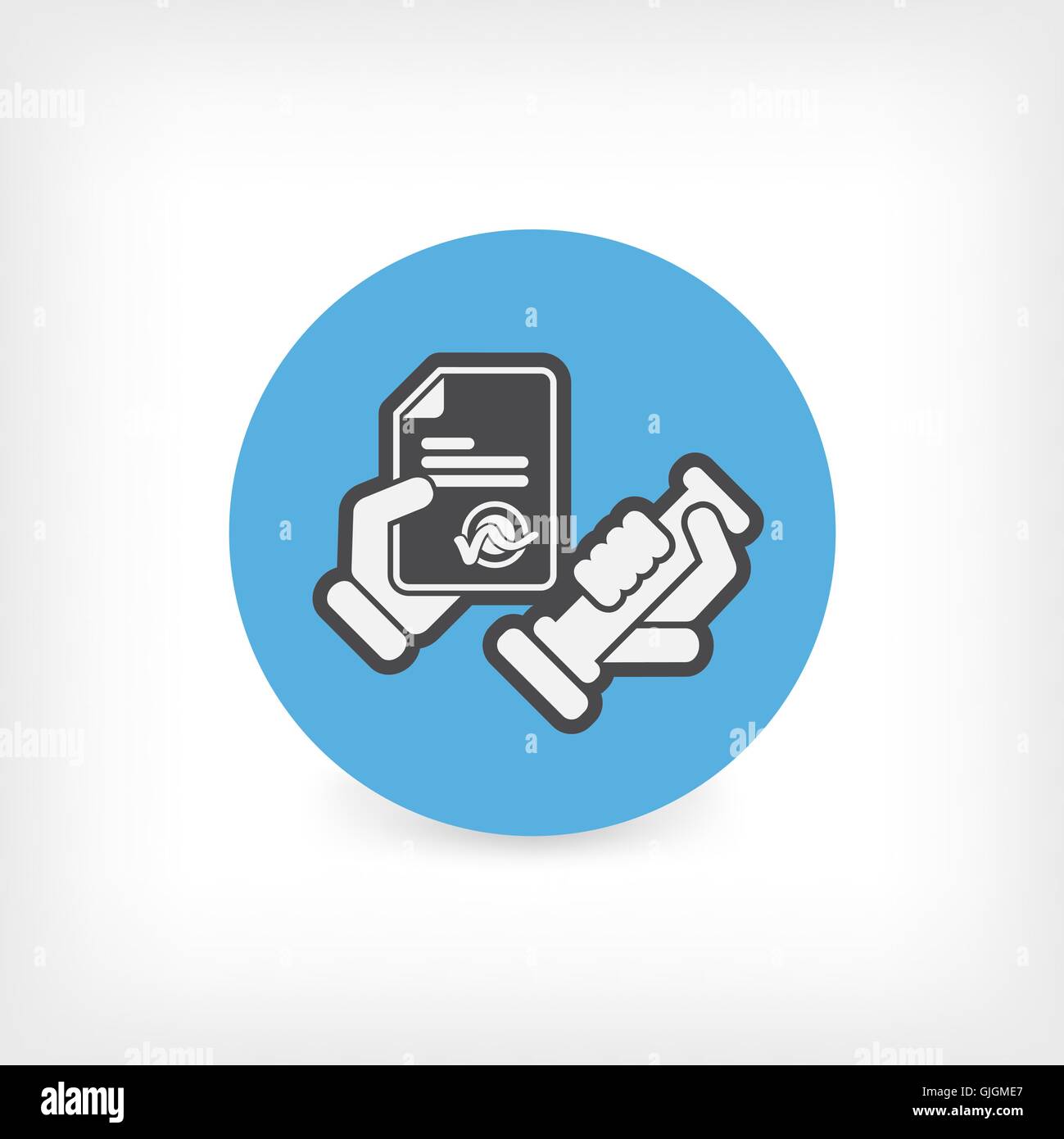 Office stamp icon Stock Vector Images - Alamy