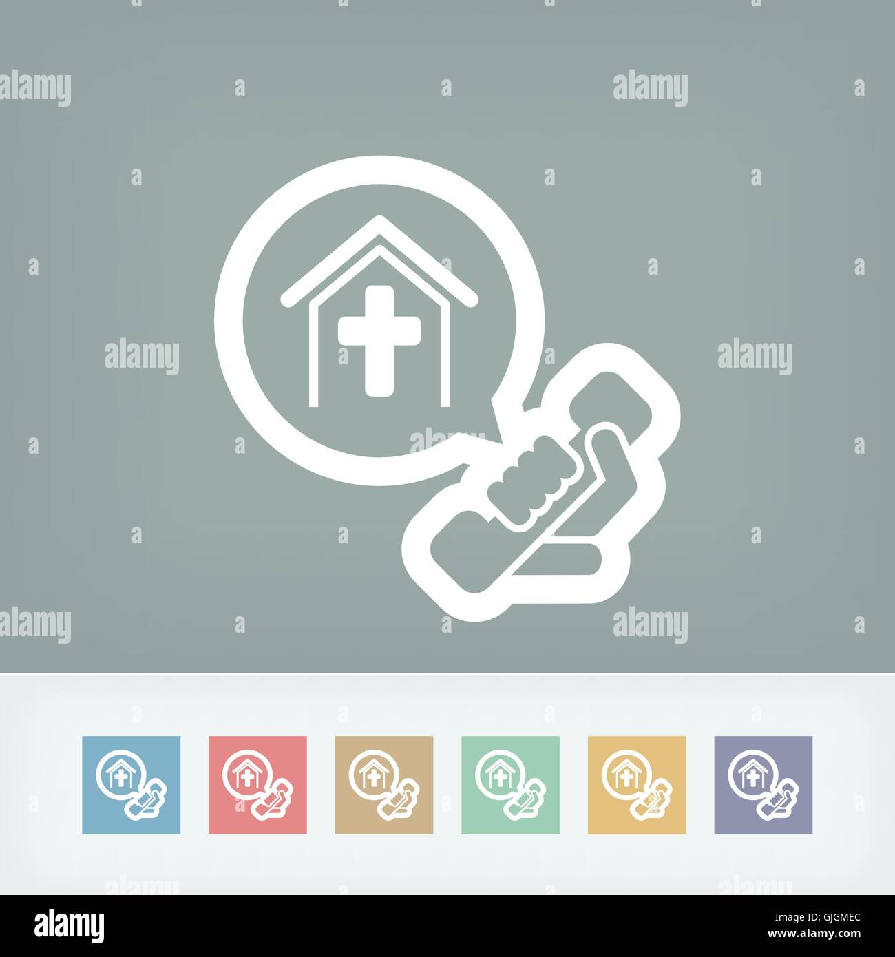 Family praying catholic church Stock Vector Images - Alamy