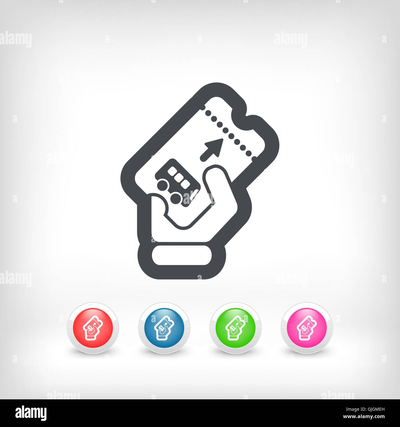 Bus ticket icon Stock Vector Image & Art - Alamy