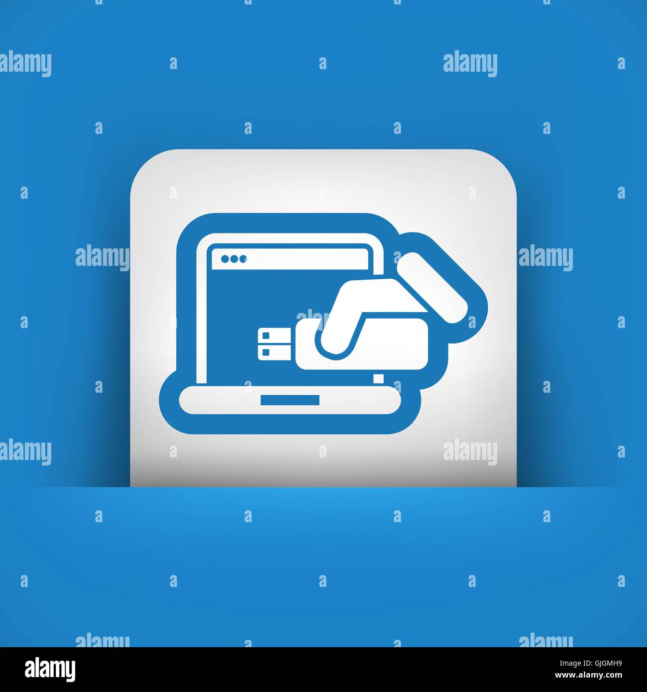 Laptop usb flash pen drive Stock Vector Images - Alamy