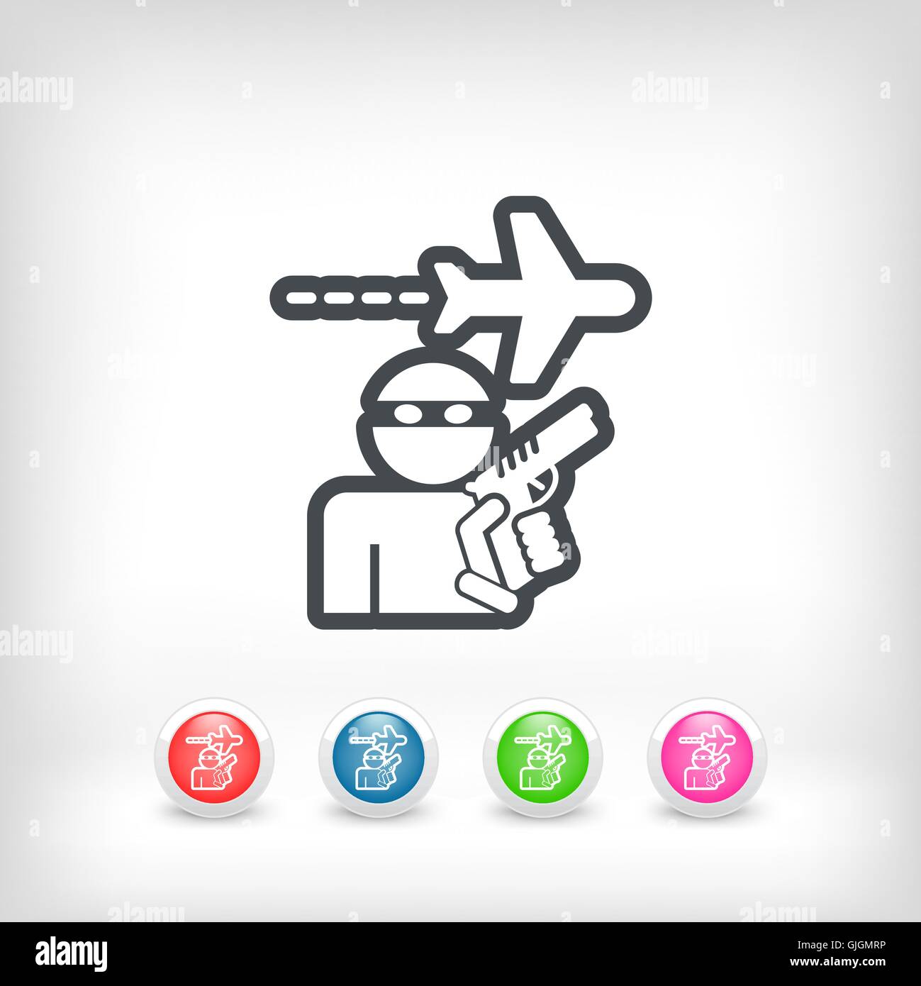 Airplane hijacking Stock Vector Images - Alamy