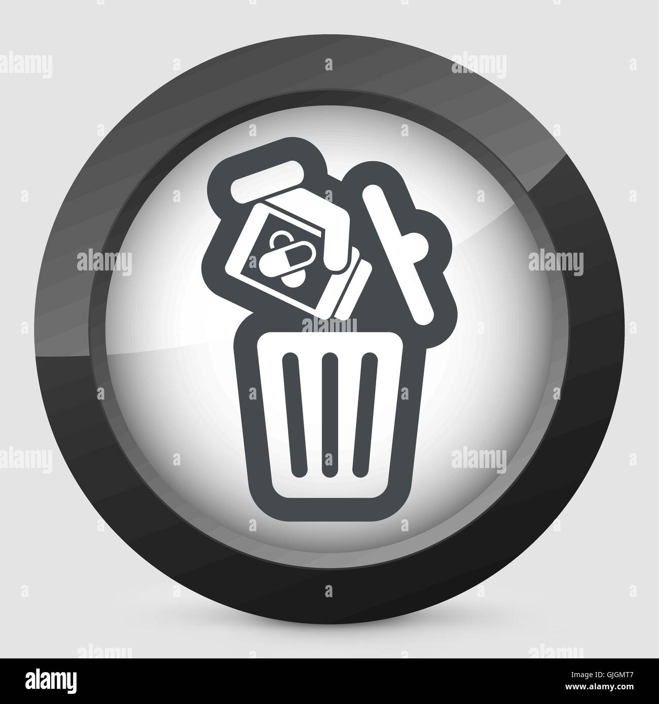 Medical trash bin Stock Vector Image & Art - Alamy