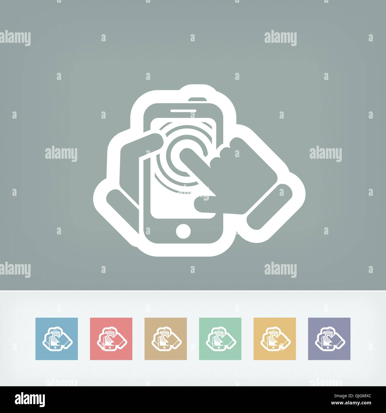 Smartphone touchscreen icon Stock Vector Image & Art - Alamy
