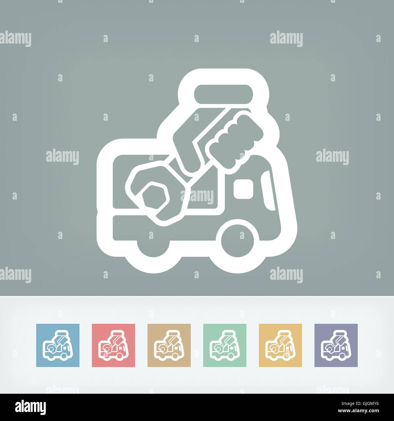 Maintenance van Stock Vector Images - Alamy